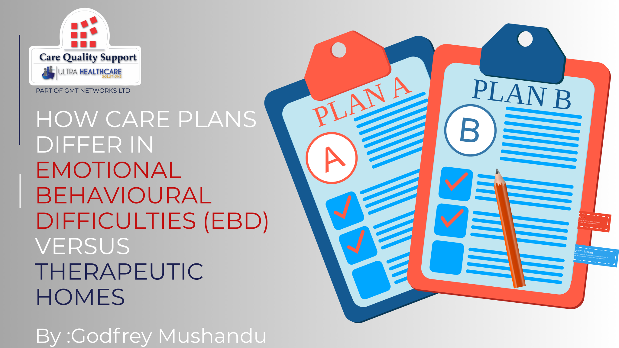 How care plans differ in Emotional Behavioural Difficulties EBD versus ...